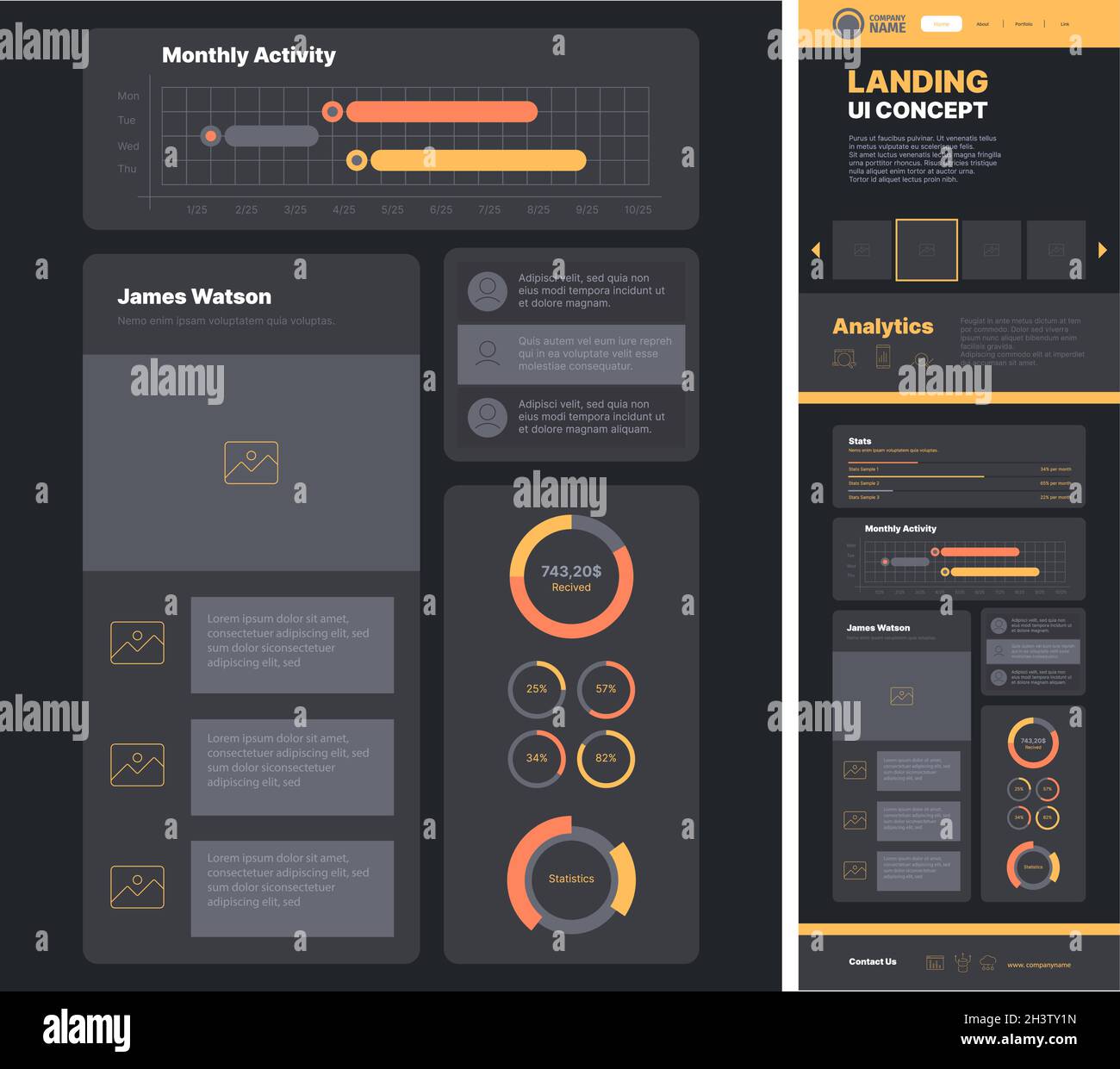 Wireframes Stock Vector Images - Alamy