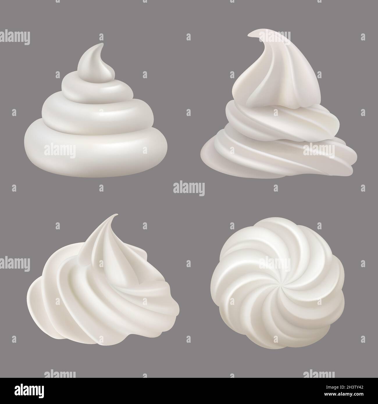 Whipped cream. Delicious liquid food ingredients for cooking cakes ...