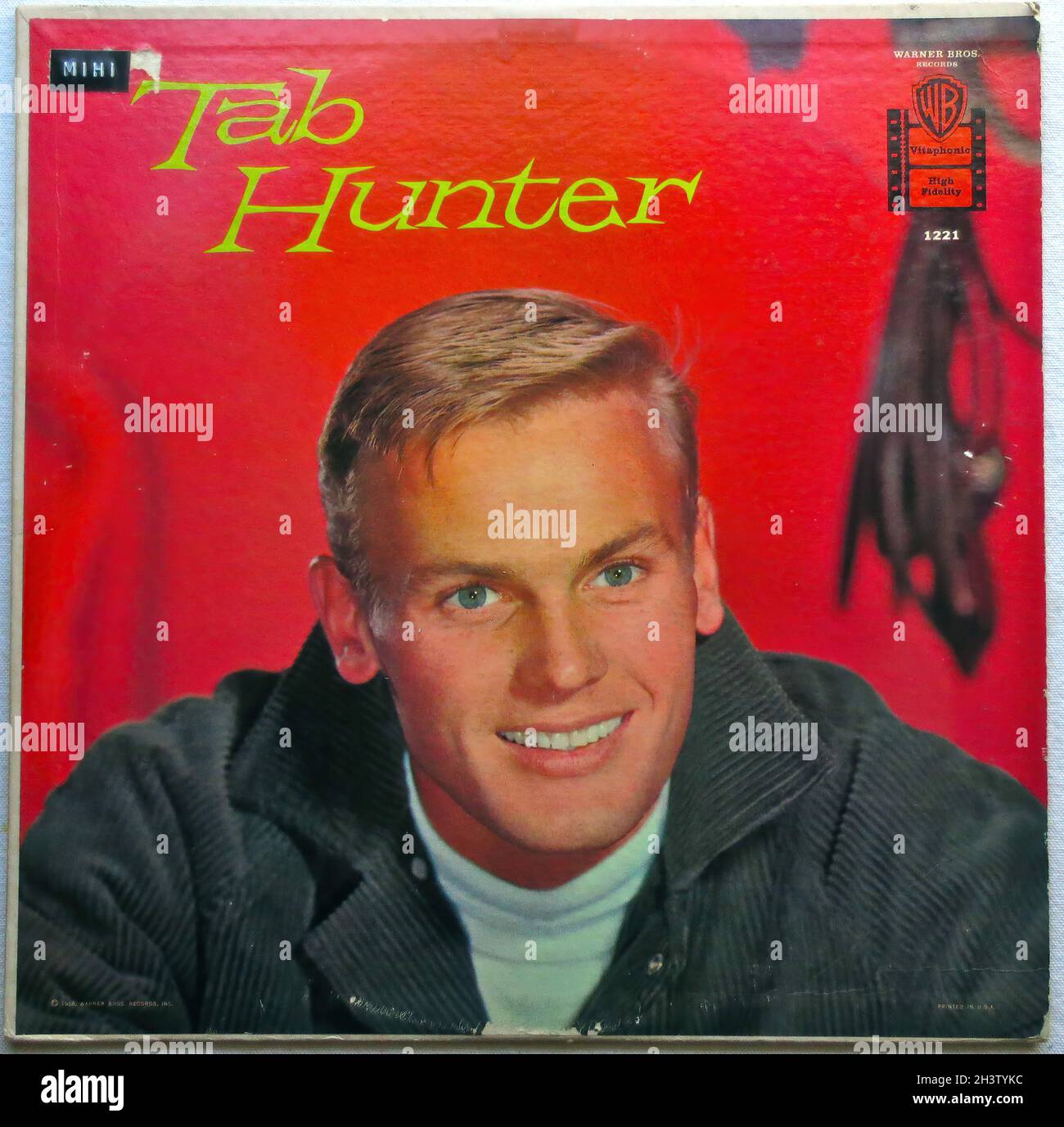 Tab Hunter 1958 Lp - Original Vinyl Record Stock Photo - Alamy