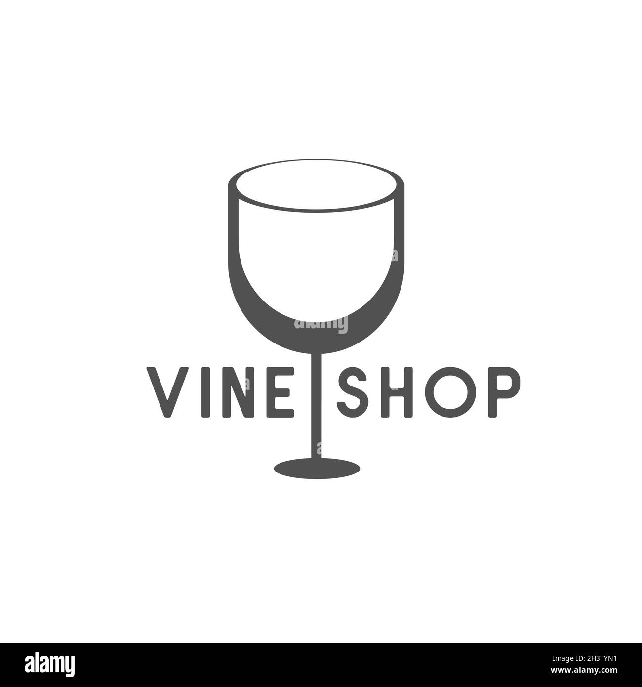 Modern wine bar logo Cut Out Stock Images & Pictures - Alamy