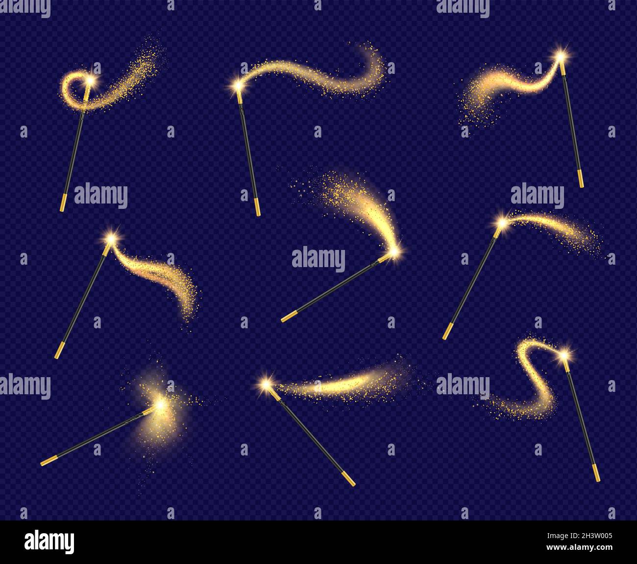 Magic lights. Performance magician sparkles wizzard effects collection ...