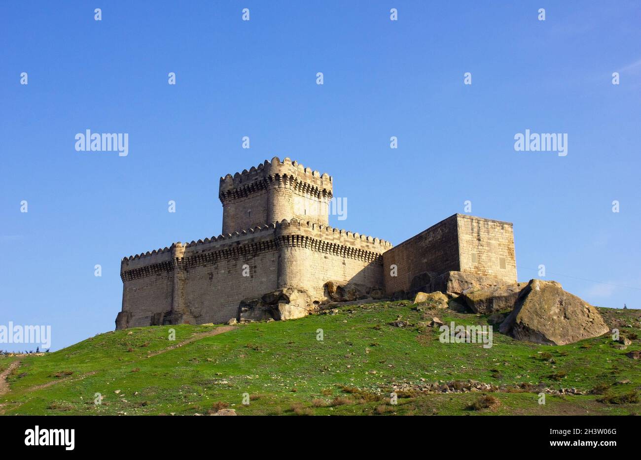 Beautiful quadrangular castle hi-res stock photography and images - Alamy