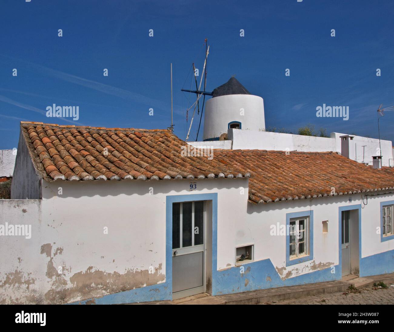 Traditional houses in the mill district of Odemira, Alentejo - Portugal ...