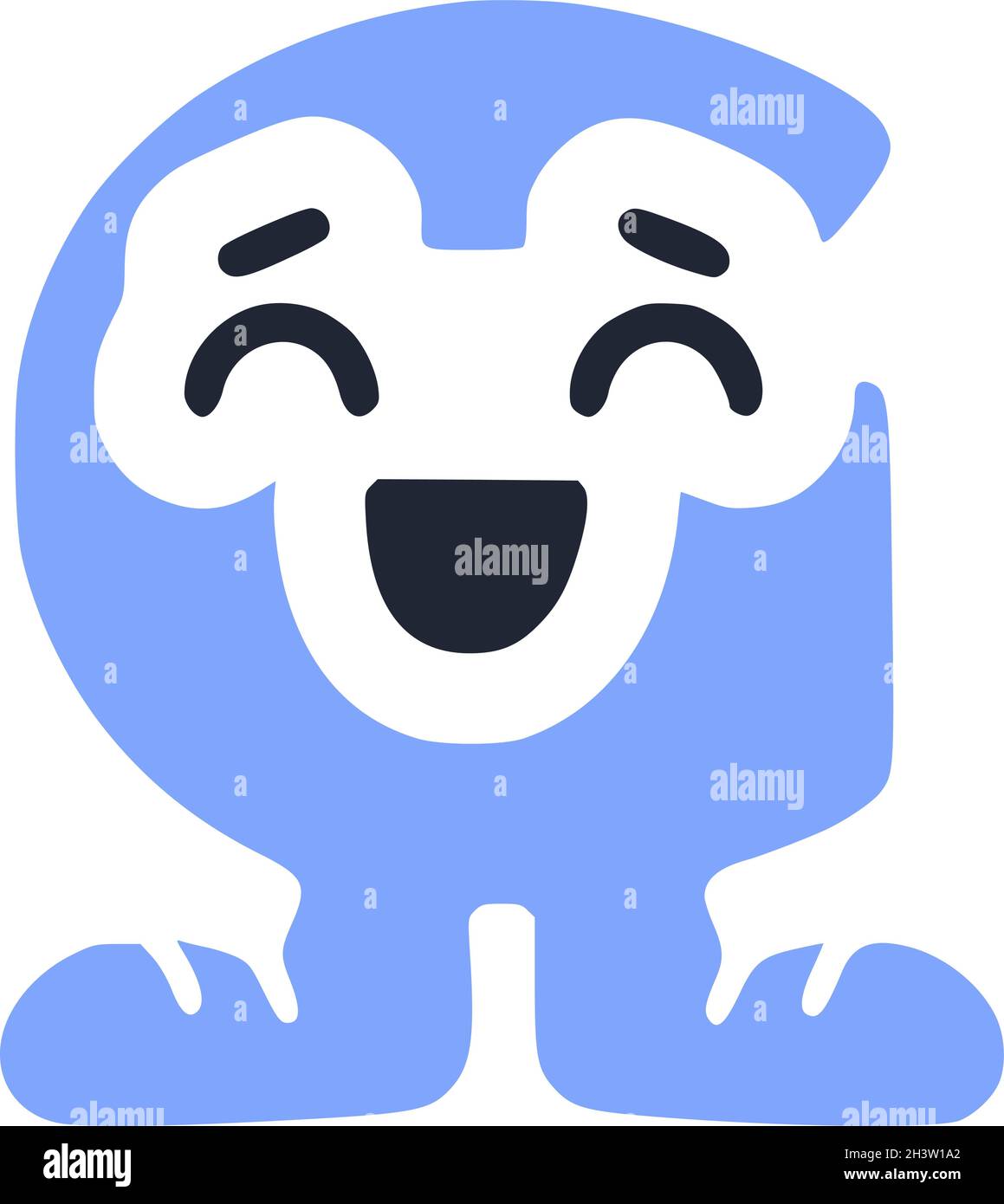 Letter G funny character in sneakers isolated on white background Stock ...