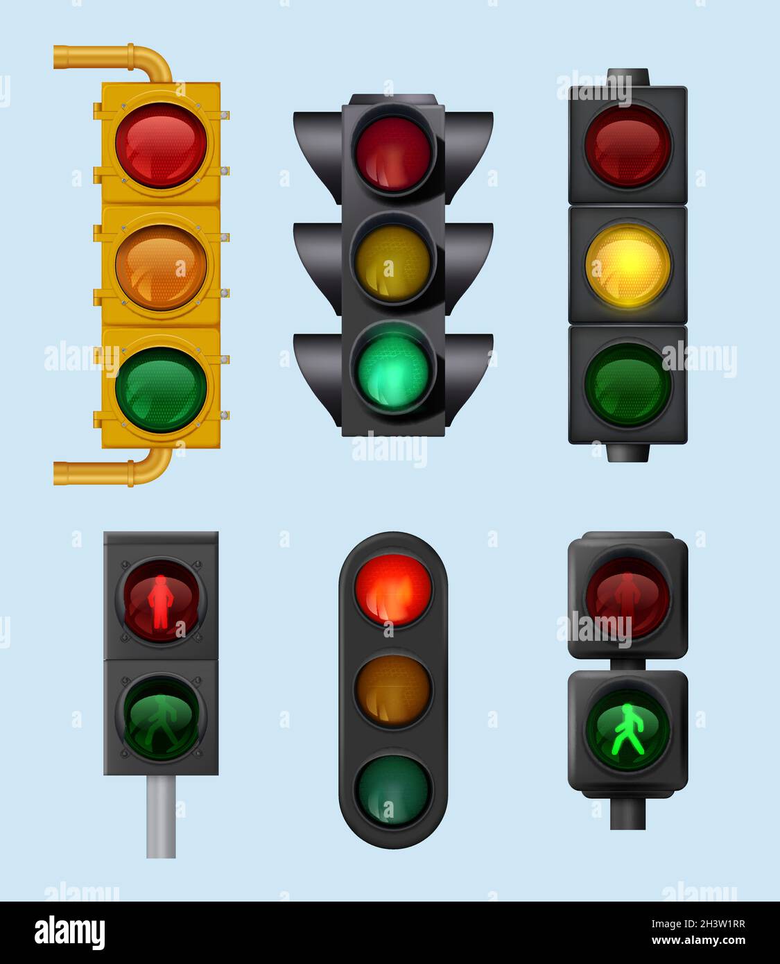 Vector set realistic warning hi-res stock photography and images - Alamy