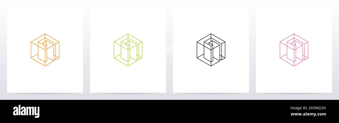 Cubic Wireframe Letter Logo Design G Stock Vector Image & Art - Alamy