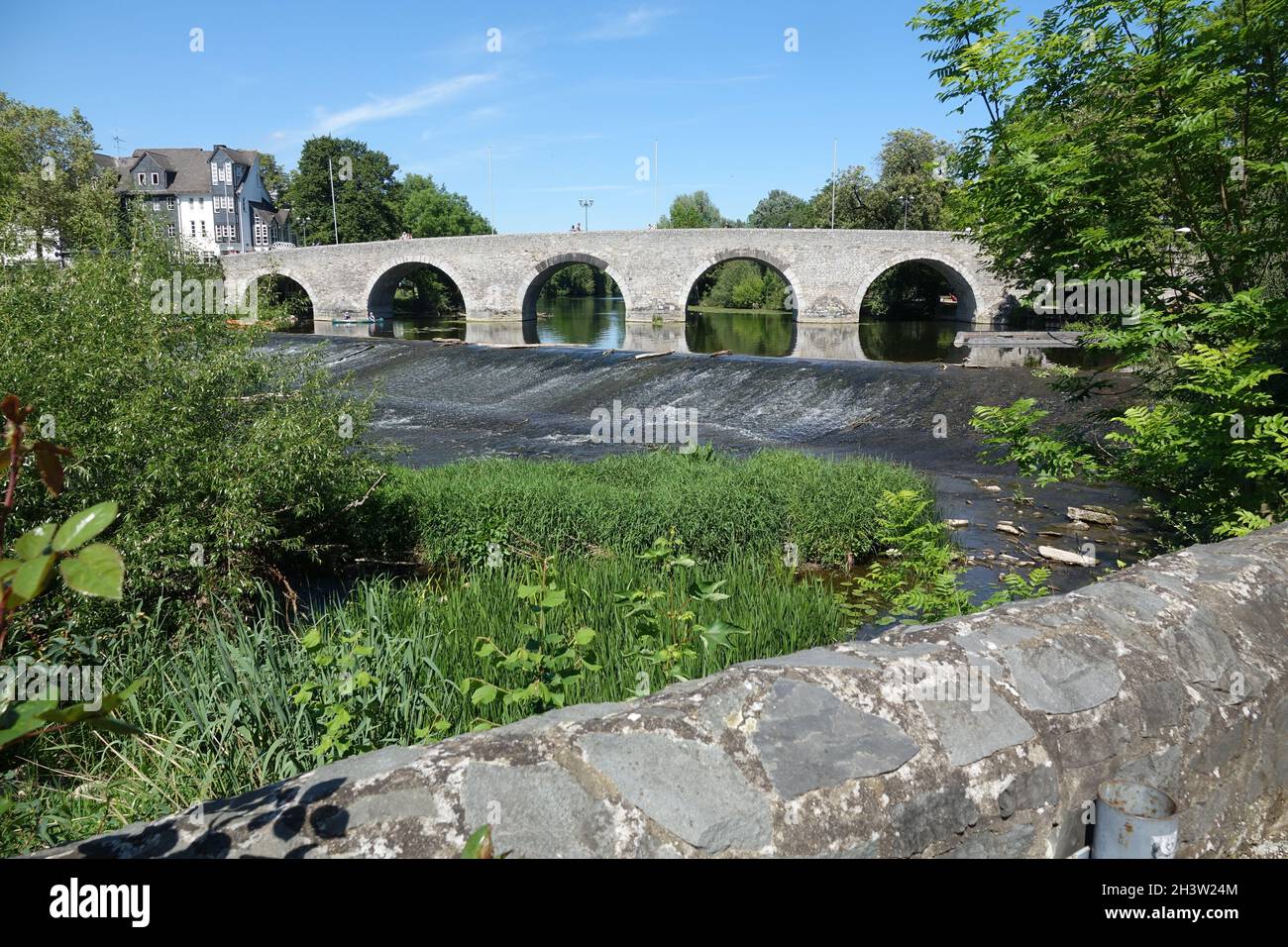 Old Lahn Bridge in Wetzlar Stock Photo - Alamy