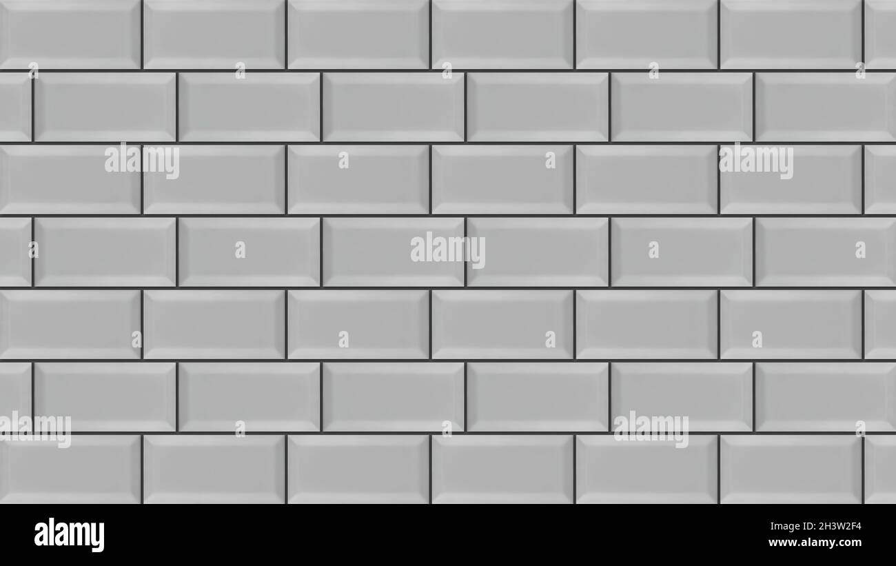 Abstract white bricks appearing and forming a wall on grey background ...
