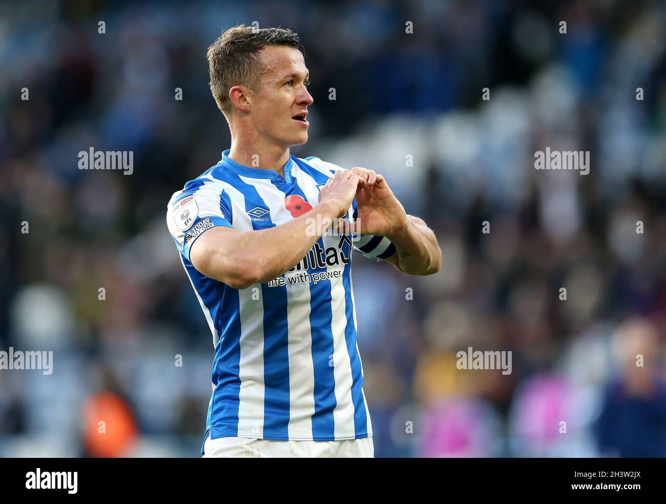 Huddersfield Town's Jonathan Hogg celebrates at the end of the game ...