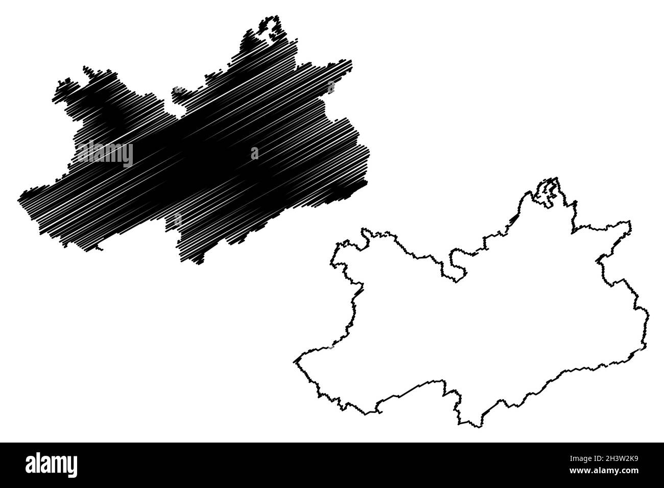 Raisen district (Madhya Pradesh State, Bhopal division, Republic of ...
