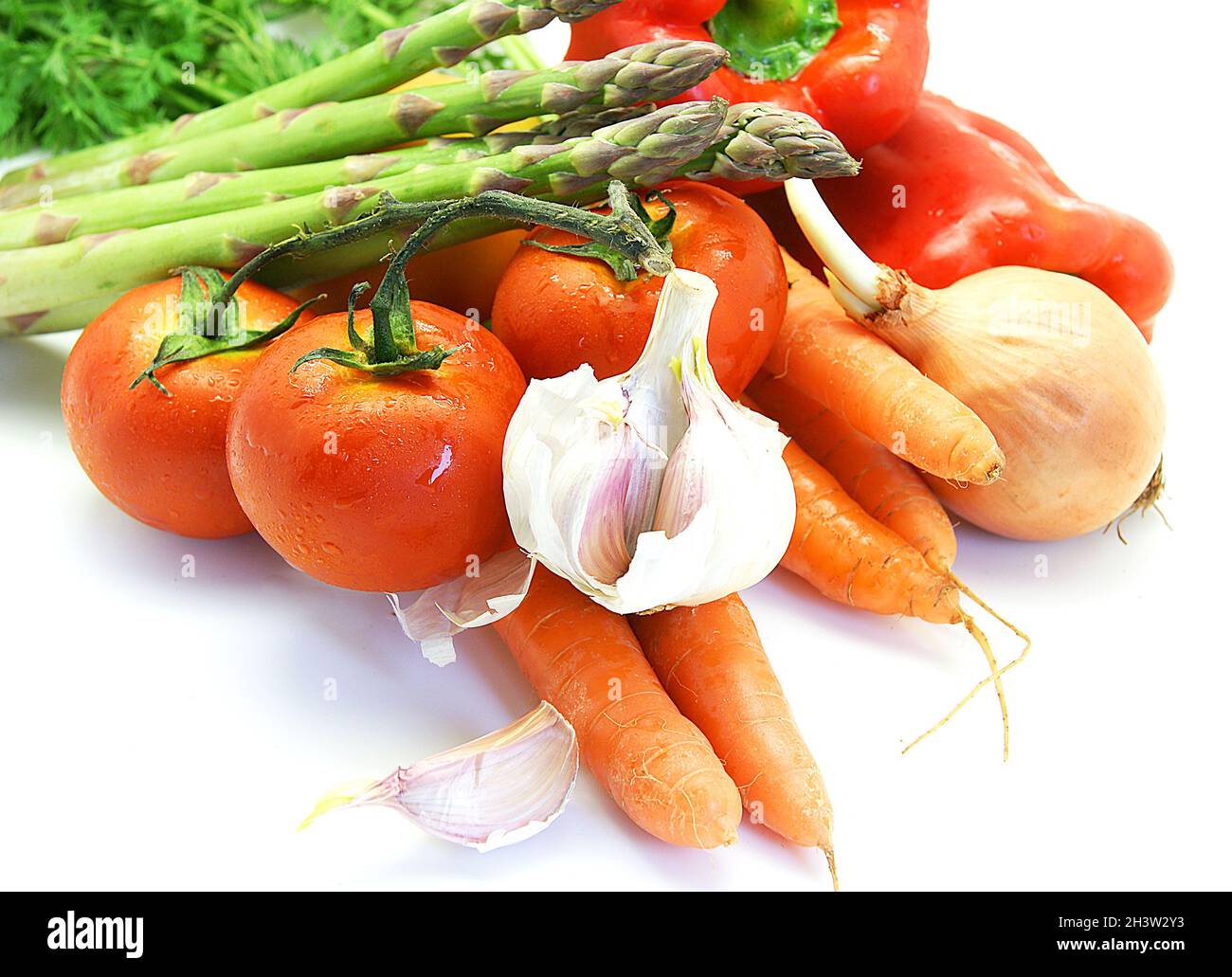 Fruits and vegetables on the kitchen marble Stock Photo - Alamy
