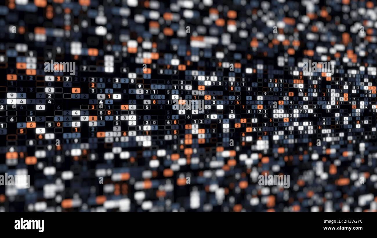 Colorful abstract background with plenty of columns with digits ...