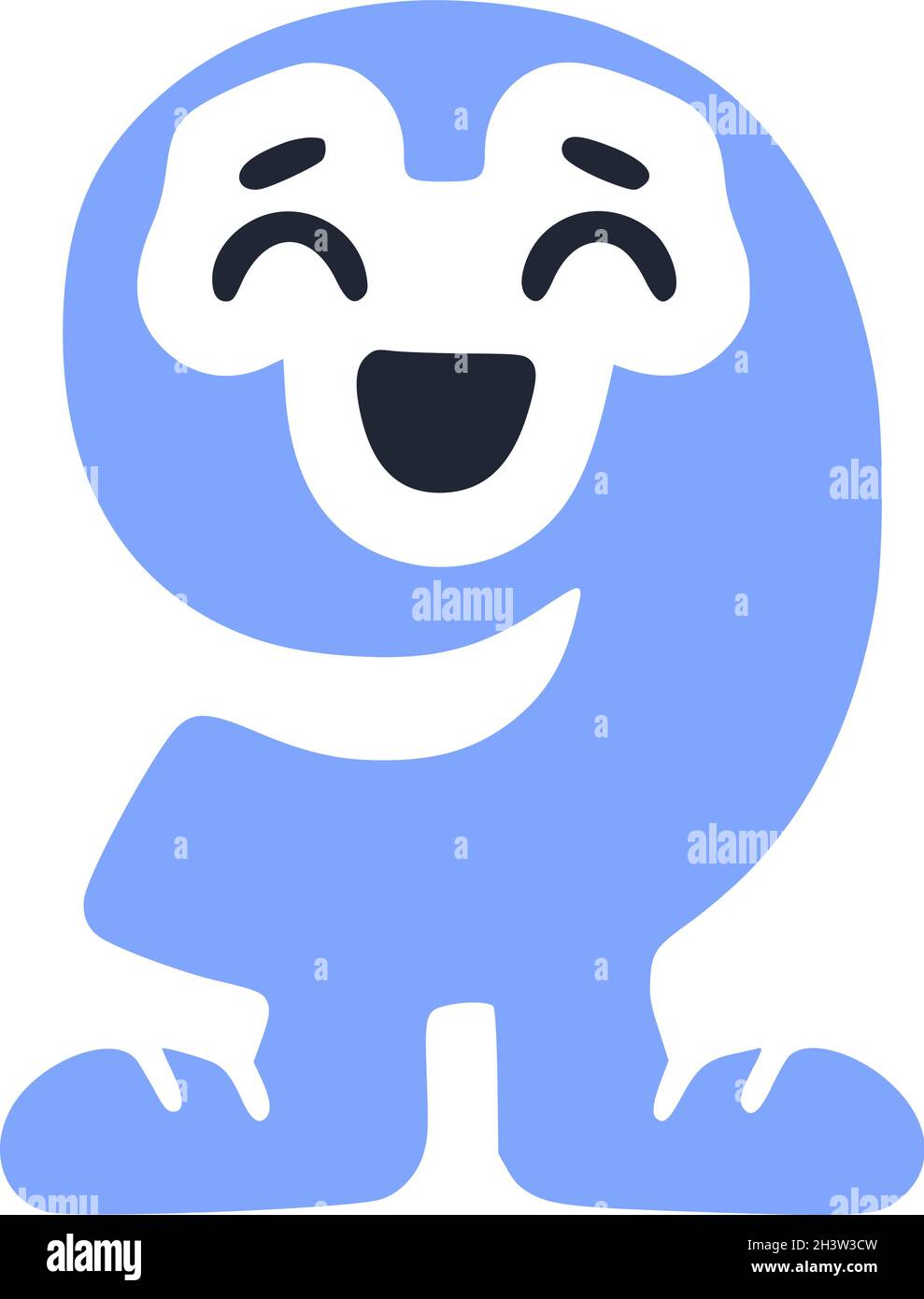 Number 9 funny character in sneakers isolated on white background Stock ...