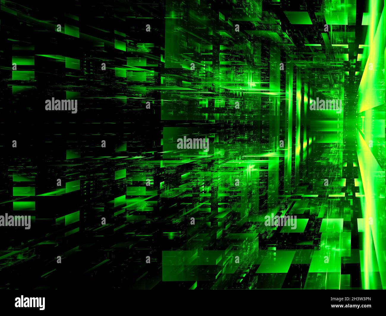 3d Green Technology Wallpaper