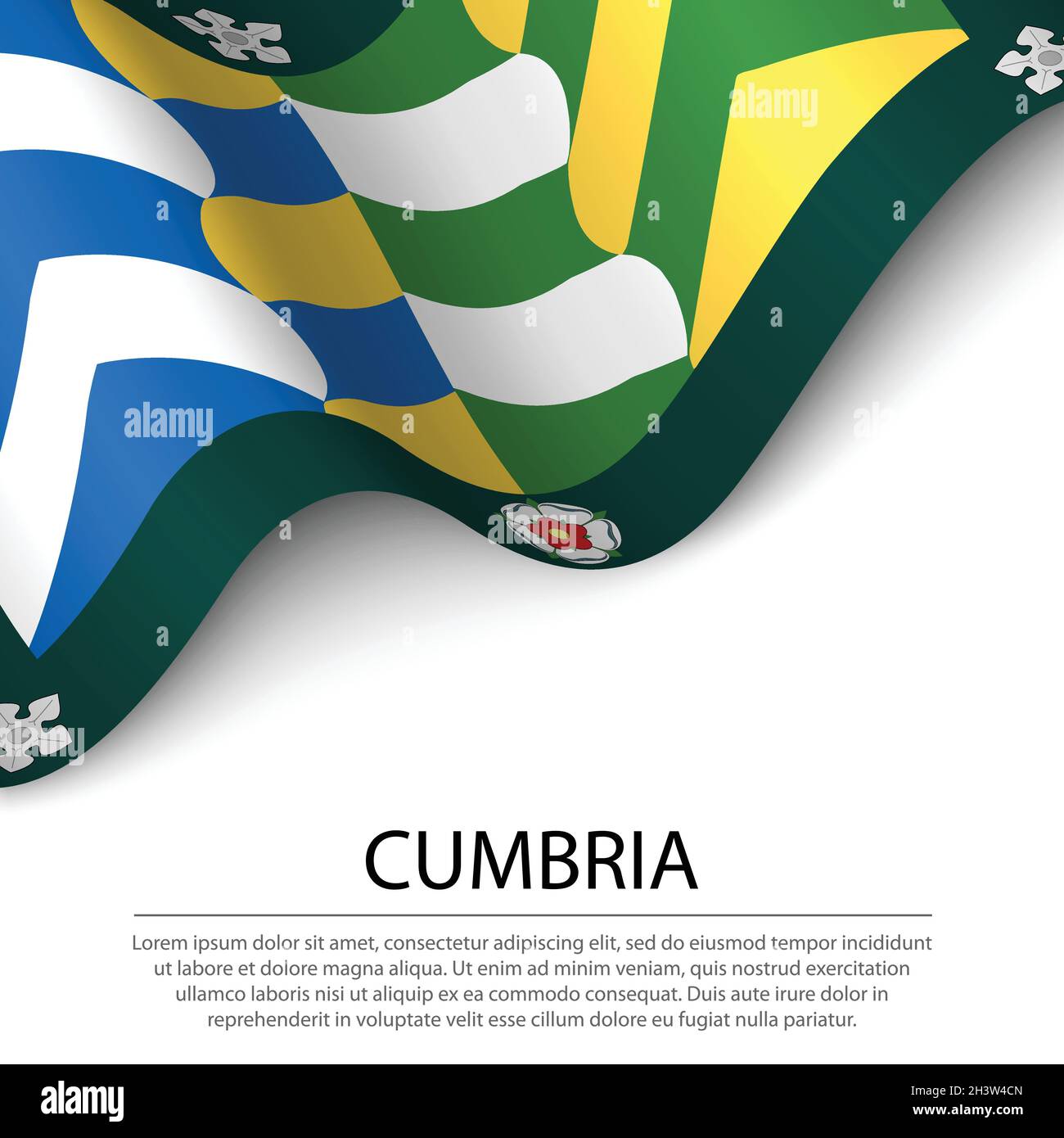 Cumbria flag Stock Vector Images - Alamy
