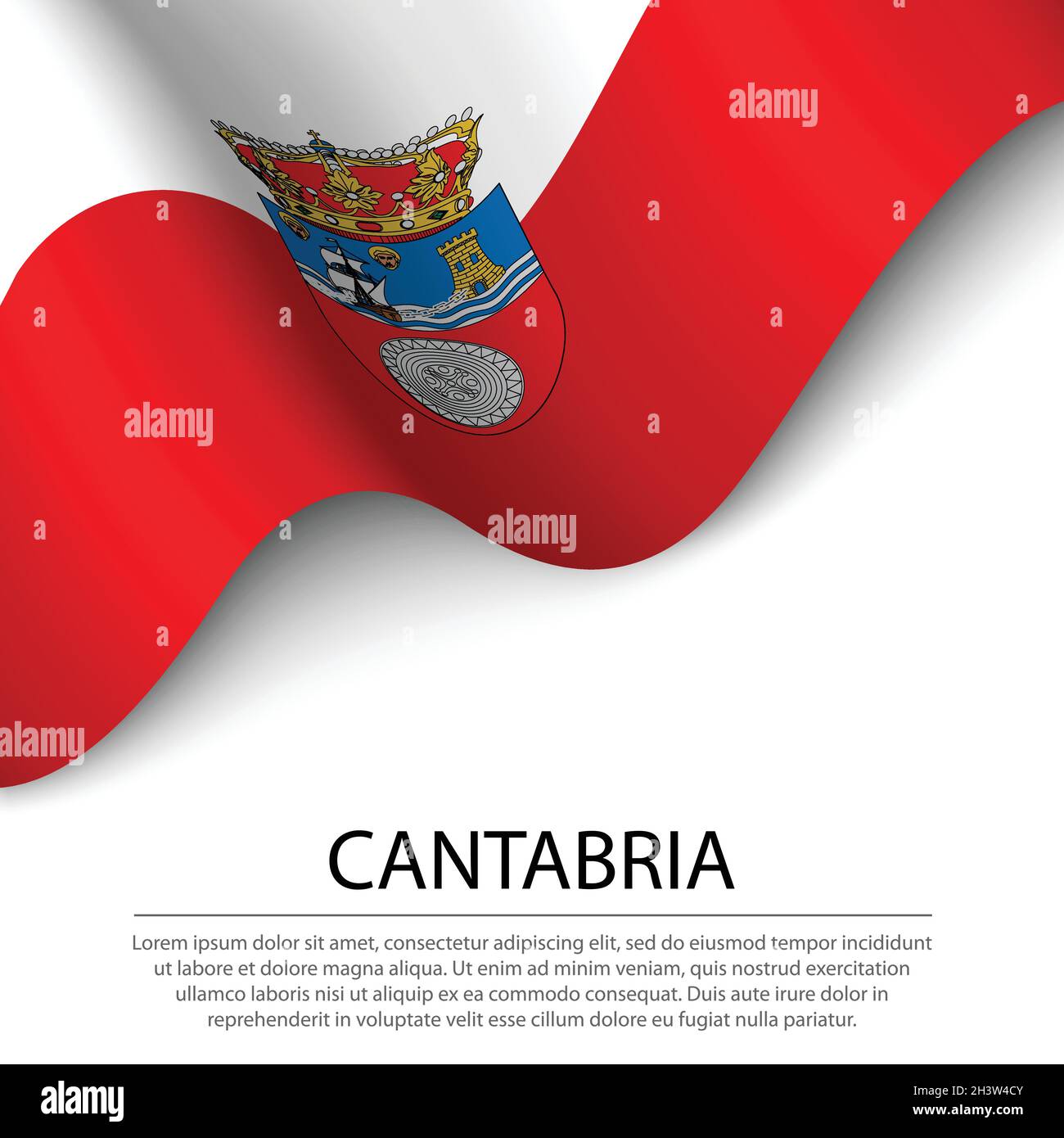 Flag of the region cantabria hi-res stock photography and images - Alamy