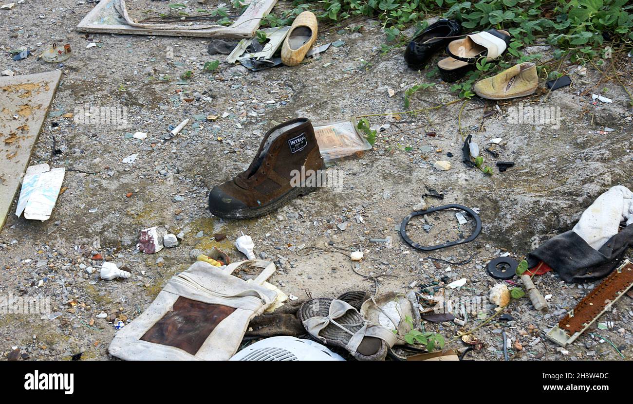garbage in the streets of Spain, Europe Stock Photo - Alamy