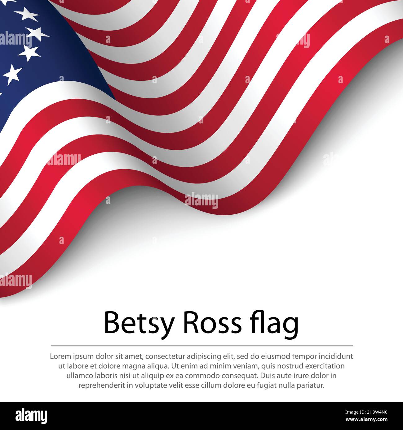 Flag betsy ross vector vectors Stock Vector Images - Alamy