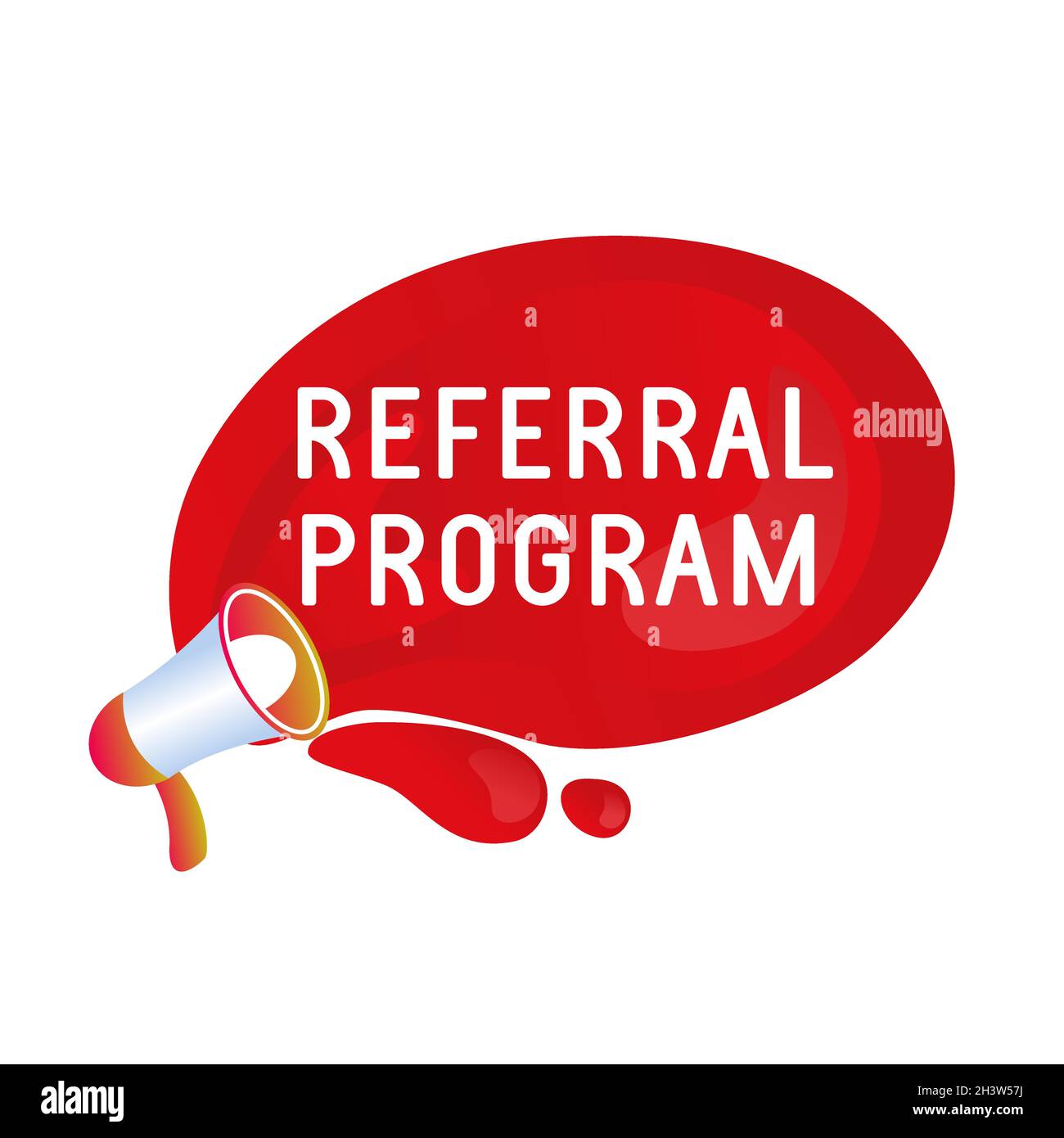 Refer friend banners. Referral program icon, marketing label and refer ...