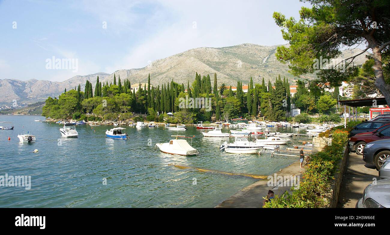 Overview of Cavtat in Croatia, Europe Stock Photo - Alamy