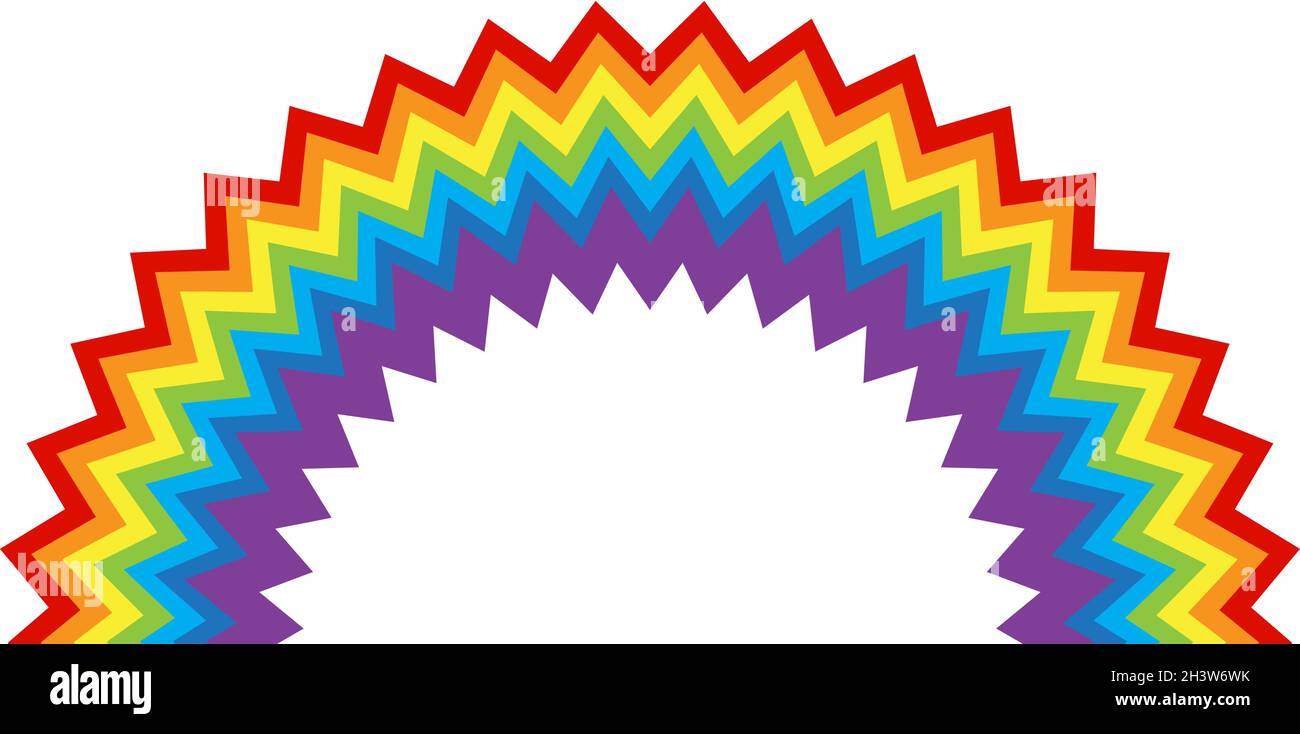 rainbow multicolored curved. Vector Illustration Stock Vector Image ...