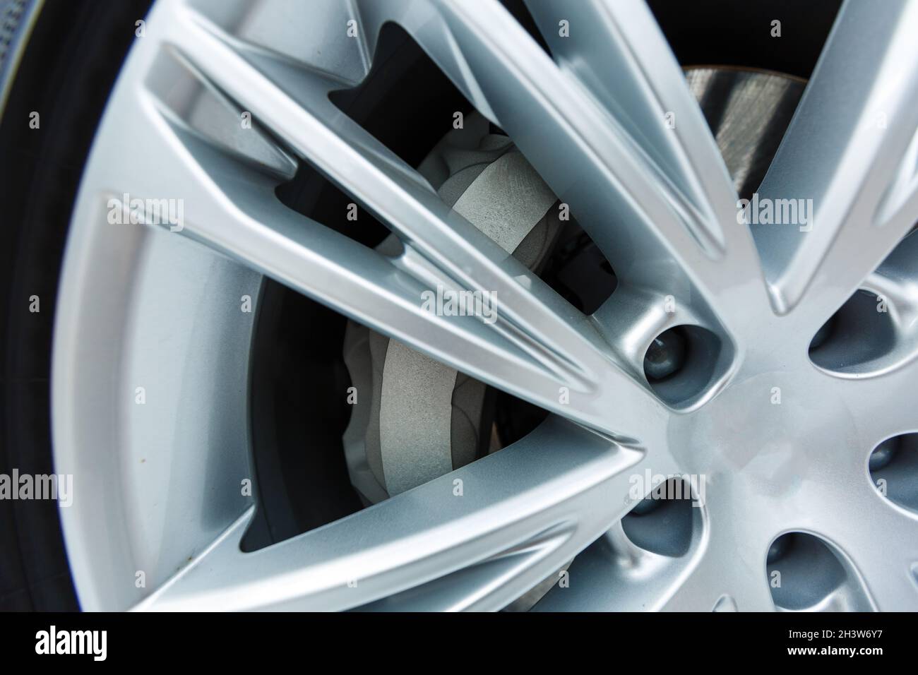 close up alloy wheel, car Stock Photo - Alamy
