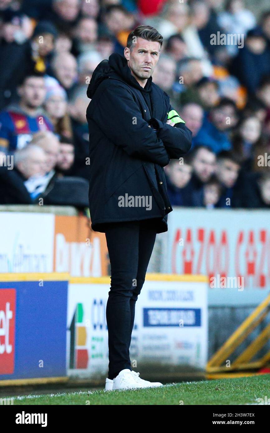 Forest Green Rovers manager Rob Edwards during the Sky Bet League Two ...