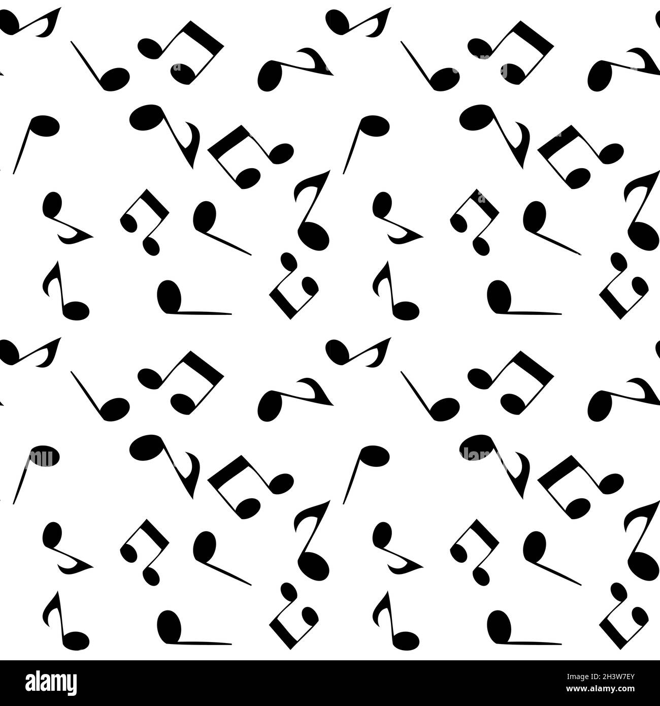 Soaring musical notes. seamless pattern Vector Illustration Stock ...