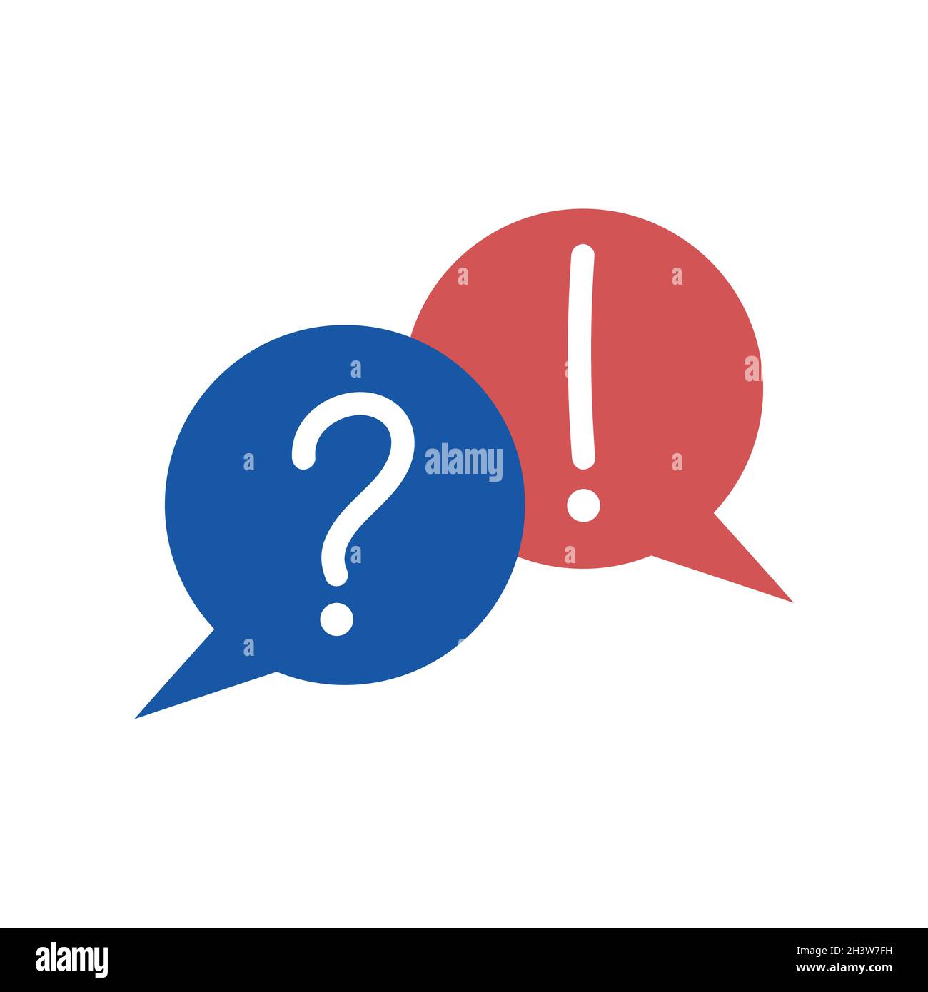 Two logo comments. Message icon. Communication symbol. Explanation ...