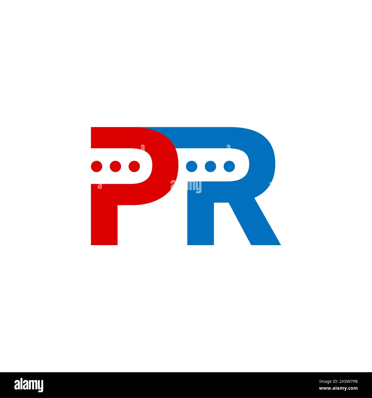 Public relations logo. PR letters. Vector illustration. PR agency sign ...