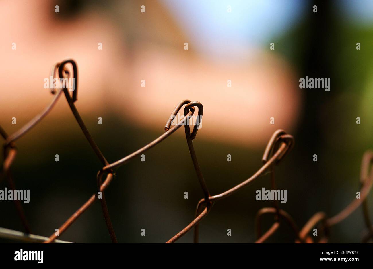 rusty chain link fence for backgrounds and textures Stock Photo - Alamy