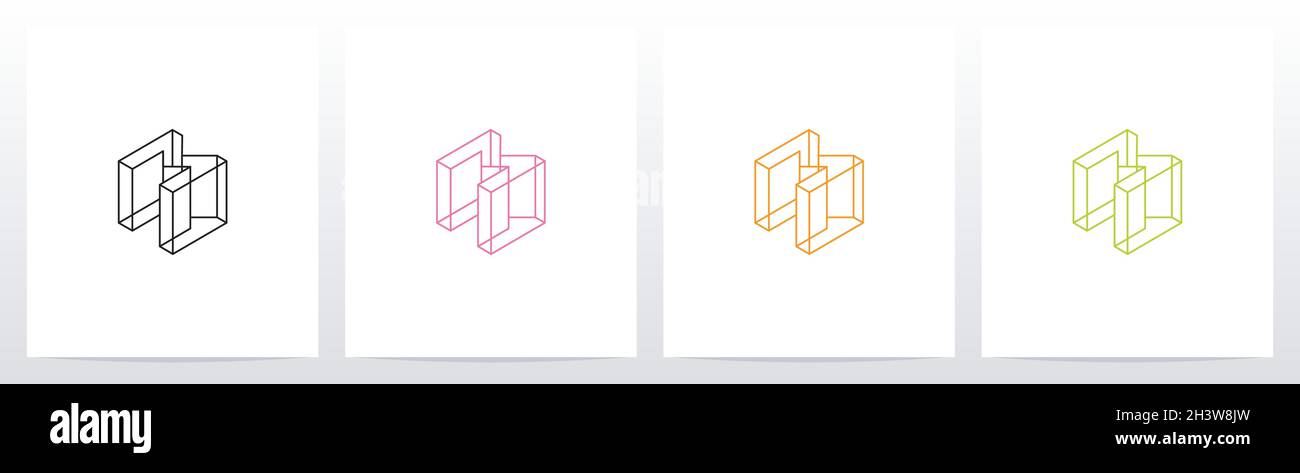 Letter m wireframe Stock Vector Images - Alamy