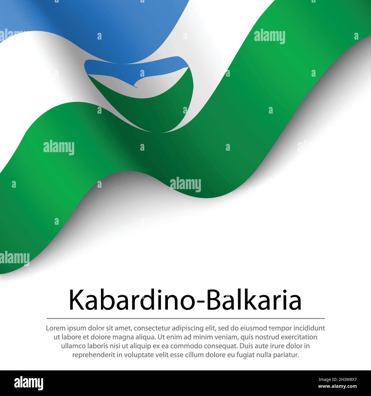 Flag of kabardino balkar hi-res stock photography and images - Alamy
