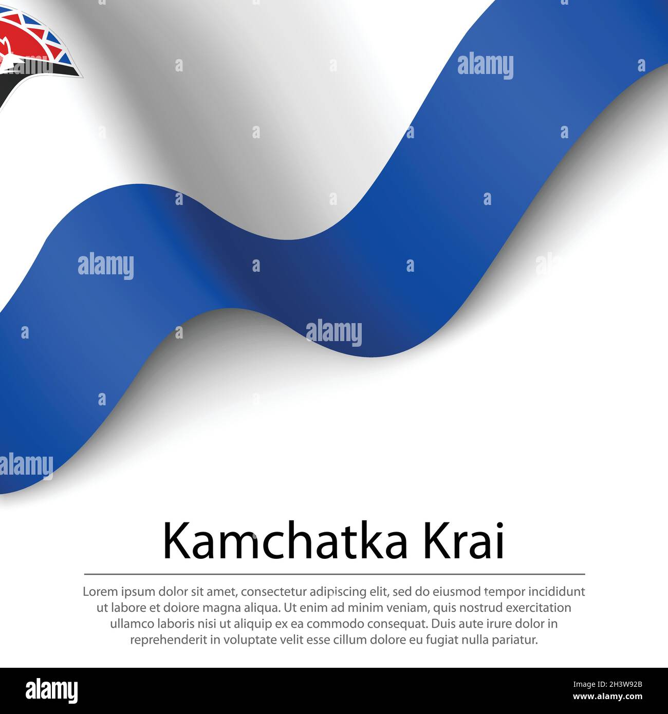 Flag of kamchatka krai Stock Vector Images - Alamy
