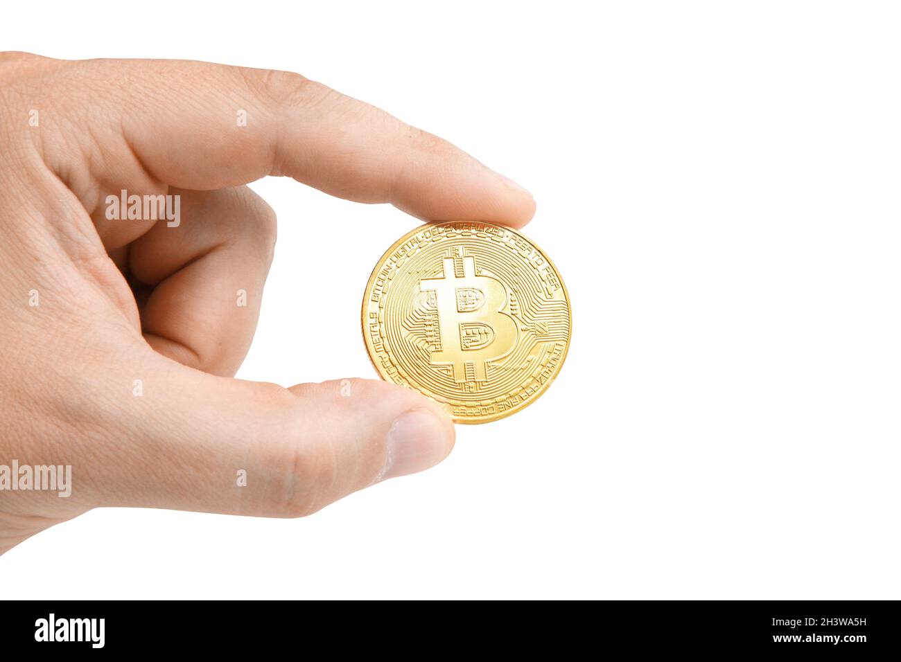 Bitcoin physical coin hi-res stock photography and images - Alamy