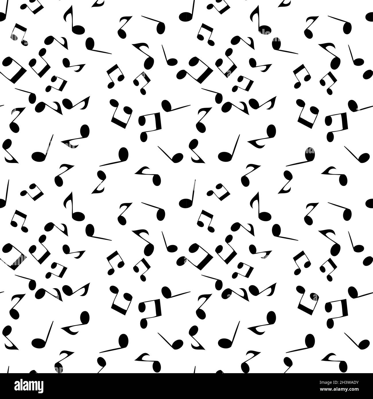 Vector musical notes staff background Black and White Stock Photos ...