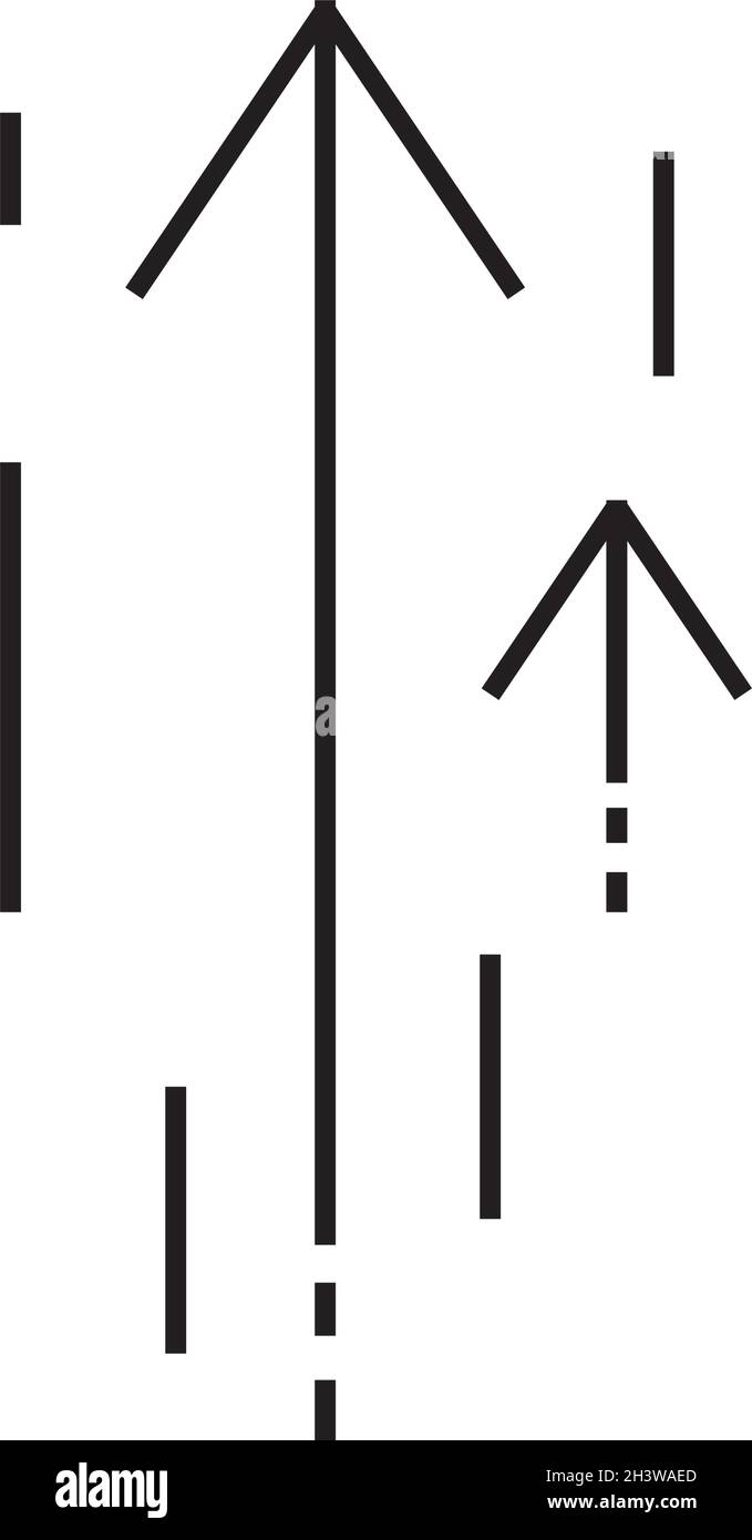 line arrows upward Stock Vector Image & Art - Alamy
