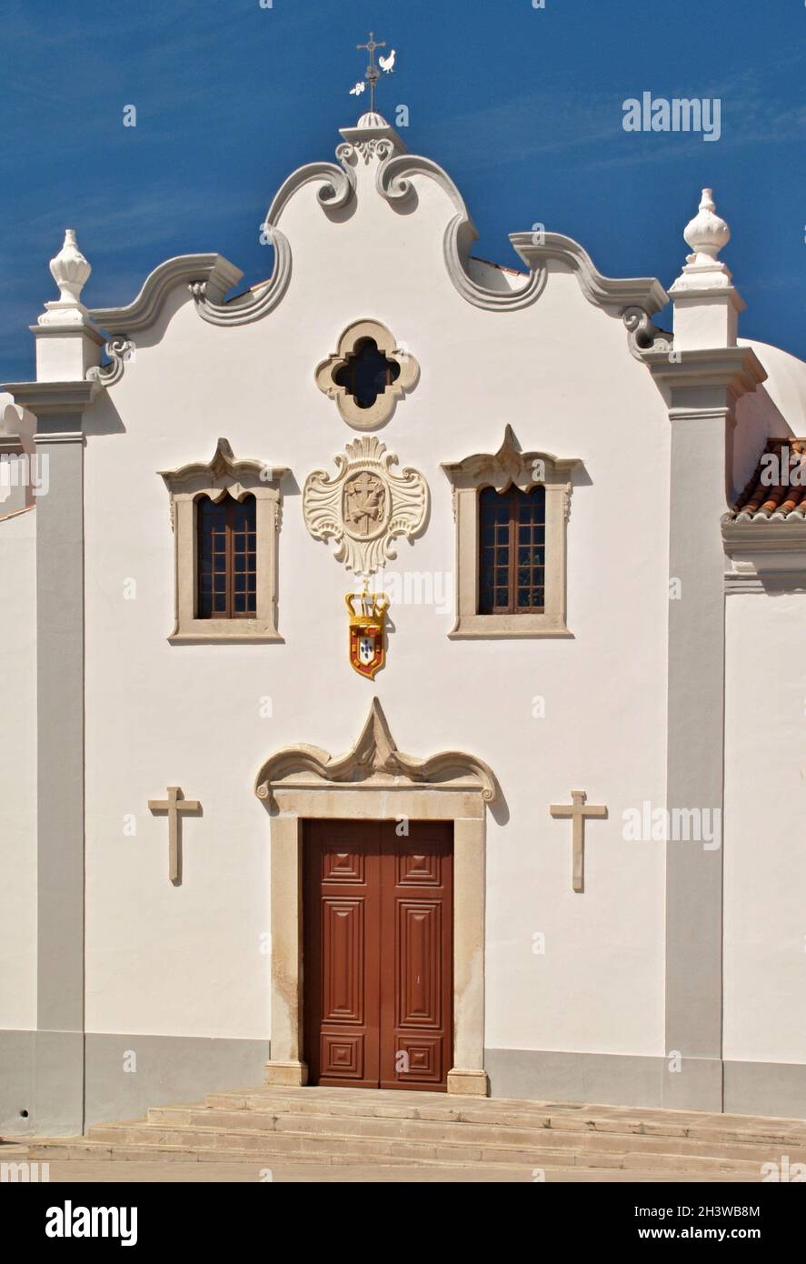 Sao Francisco Church in Loule, Algarve - Portugal Stock Photo - Alamy