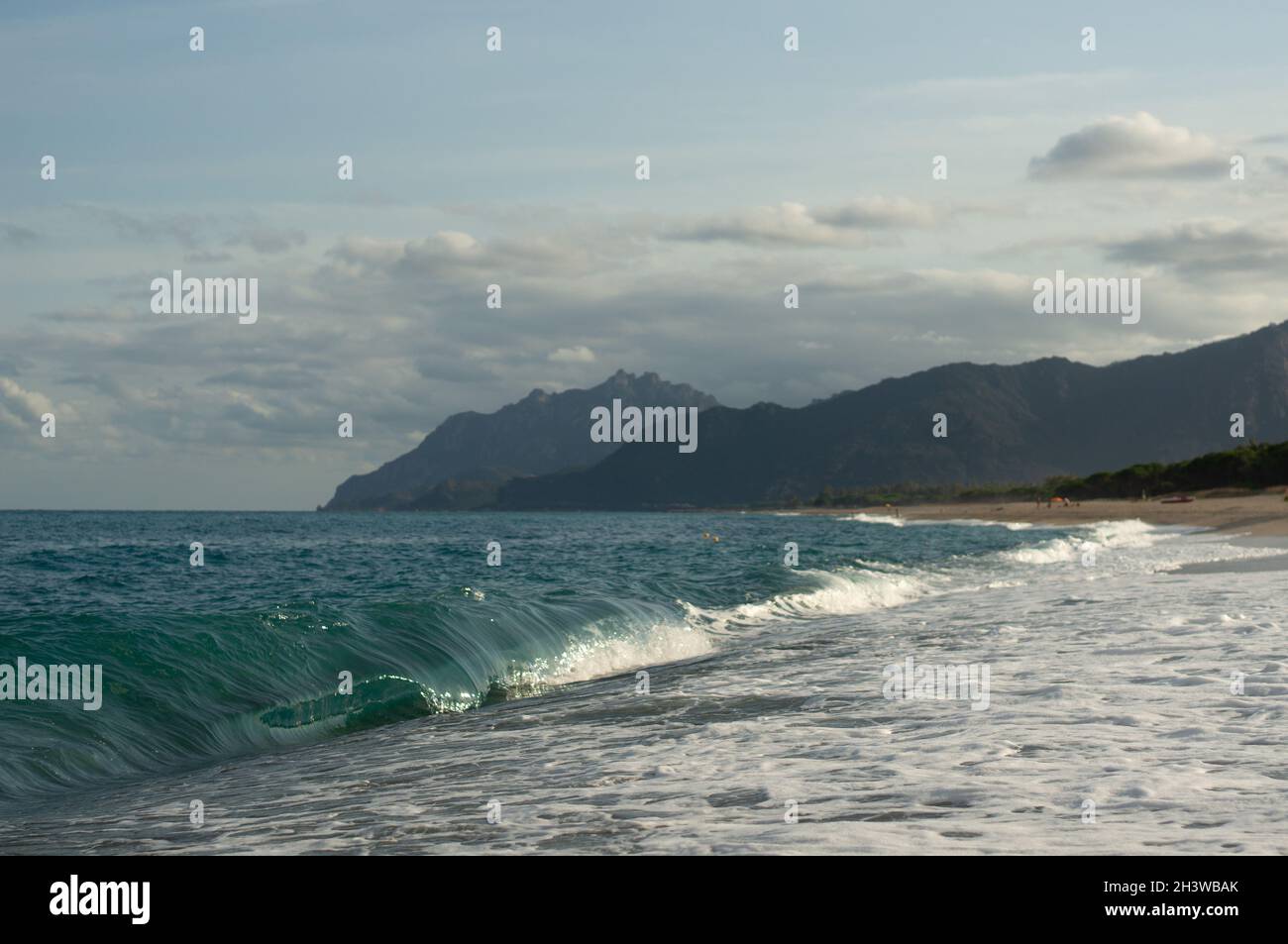 Mountains and sea summer vibes Stock Photo - Alamy