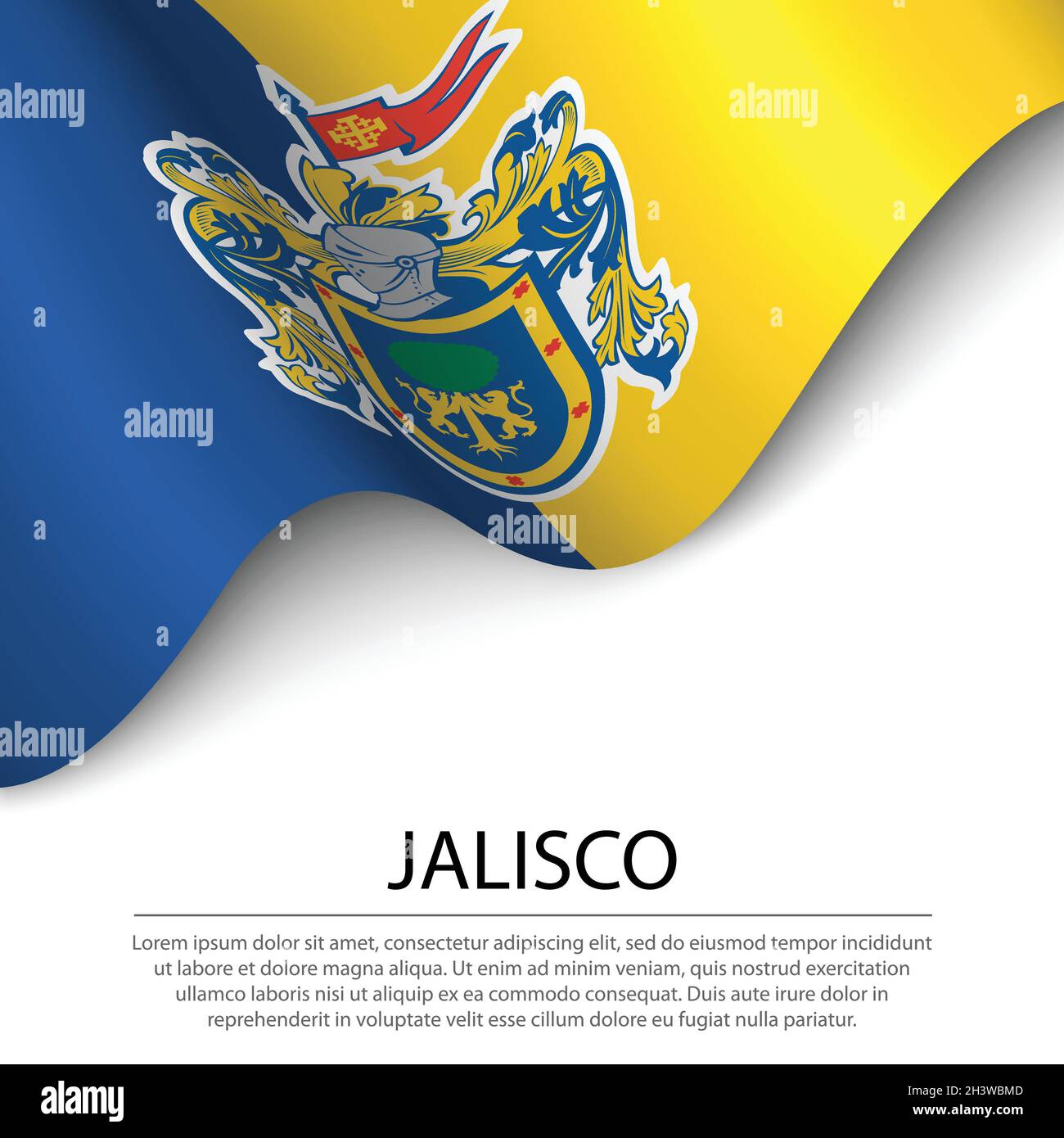Flag of jalisco Stock Vector Images - Alamy