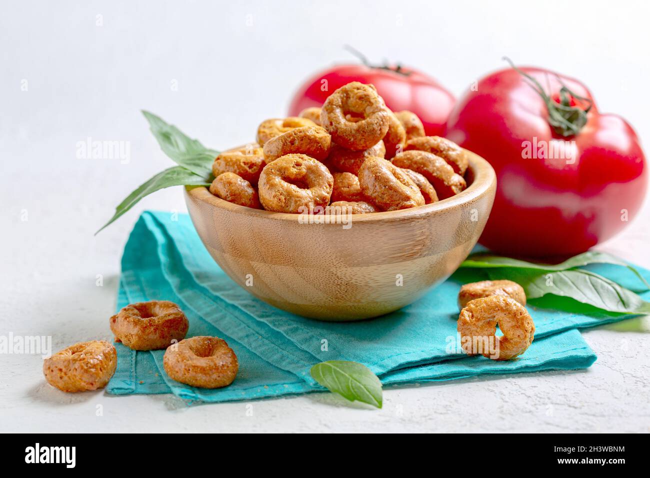 Spicy taralli. Traditional Italian snack Stock Photo - Alamy