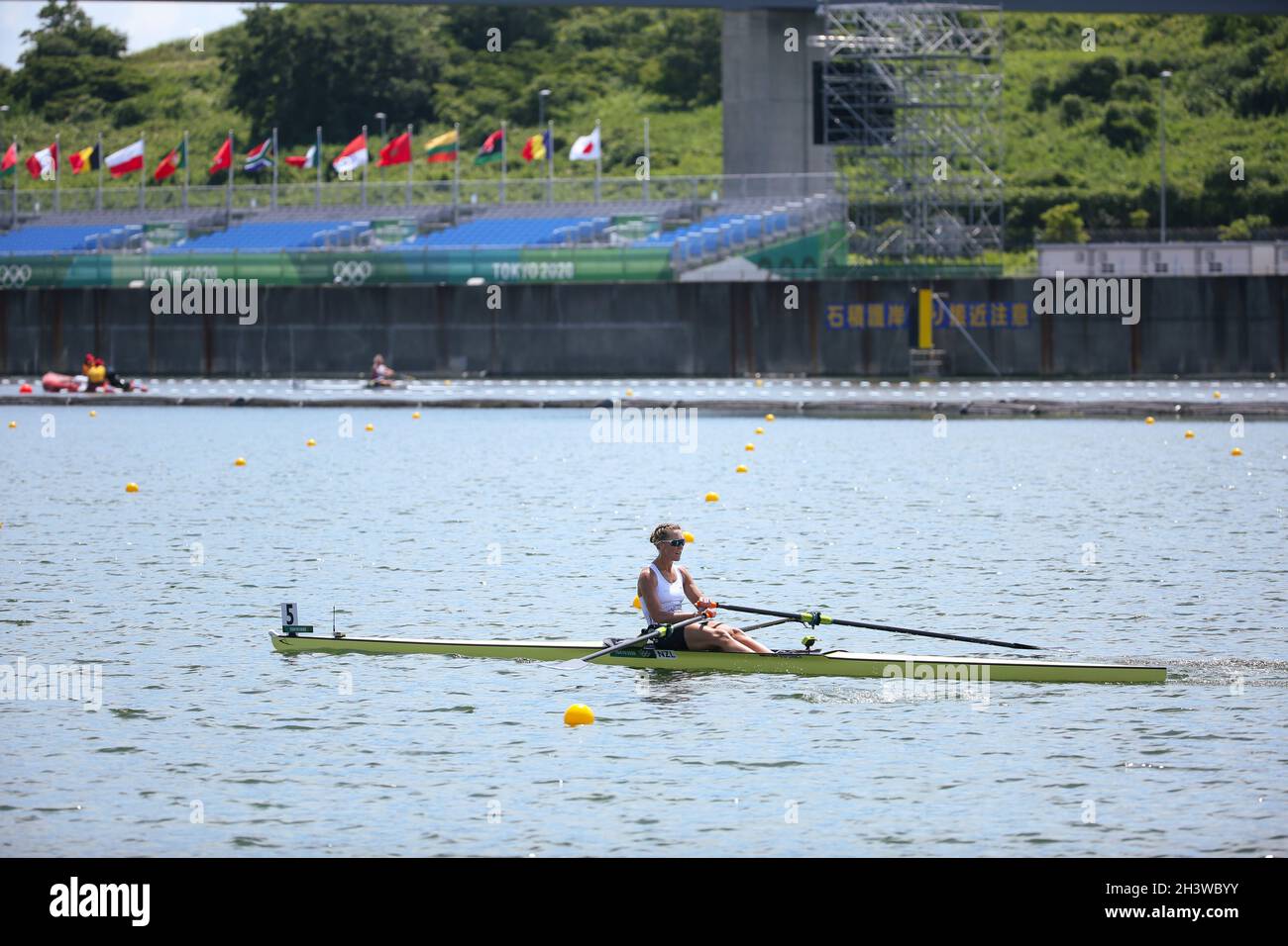 JULY 23rd, 2021 - TOKYO, JAPAN: Emma TWIGG of New Zealand wins the ...