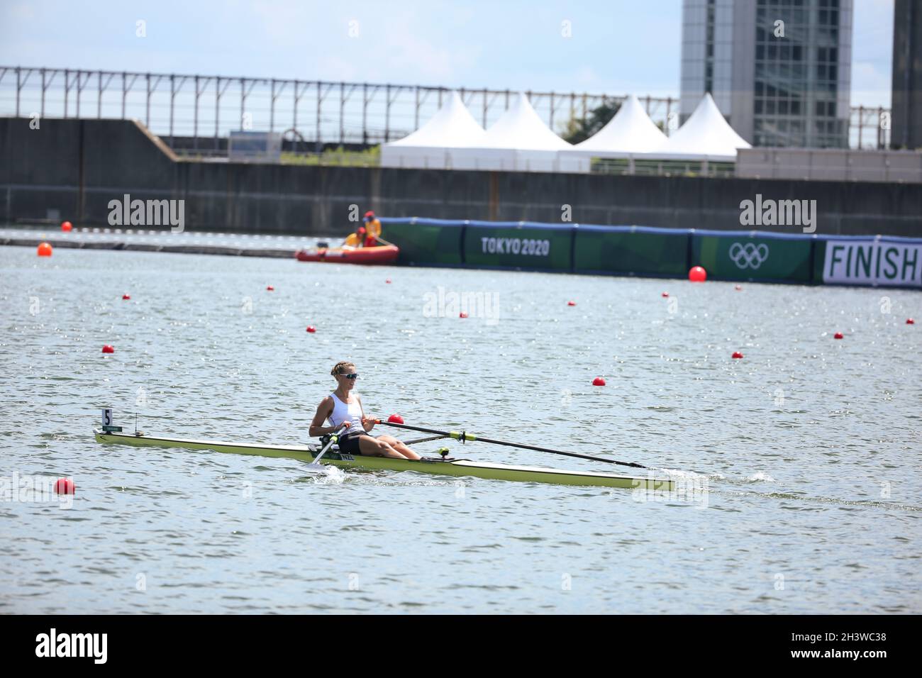 JULY 23rd, 2021 - TOKYO, JAPAN: Emma TWIGG of New Zealand wins the ...