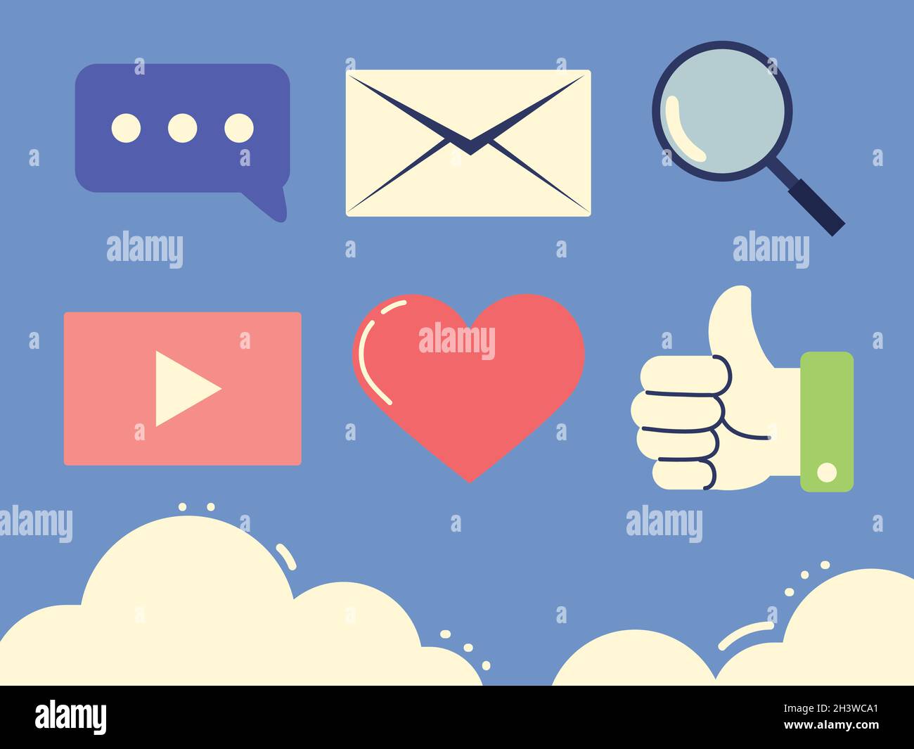 marketing icon set Stock Vector Image & Art - Alamy