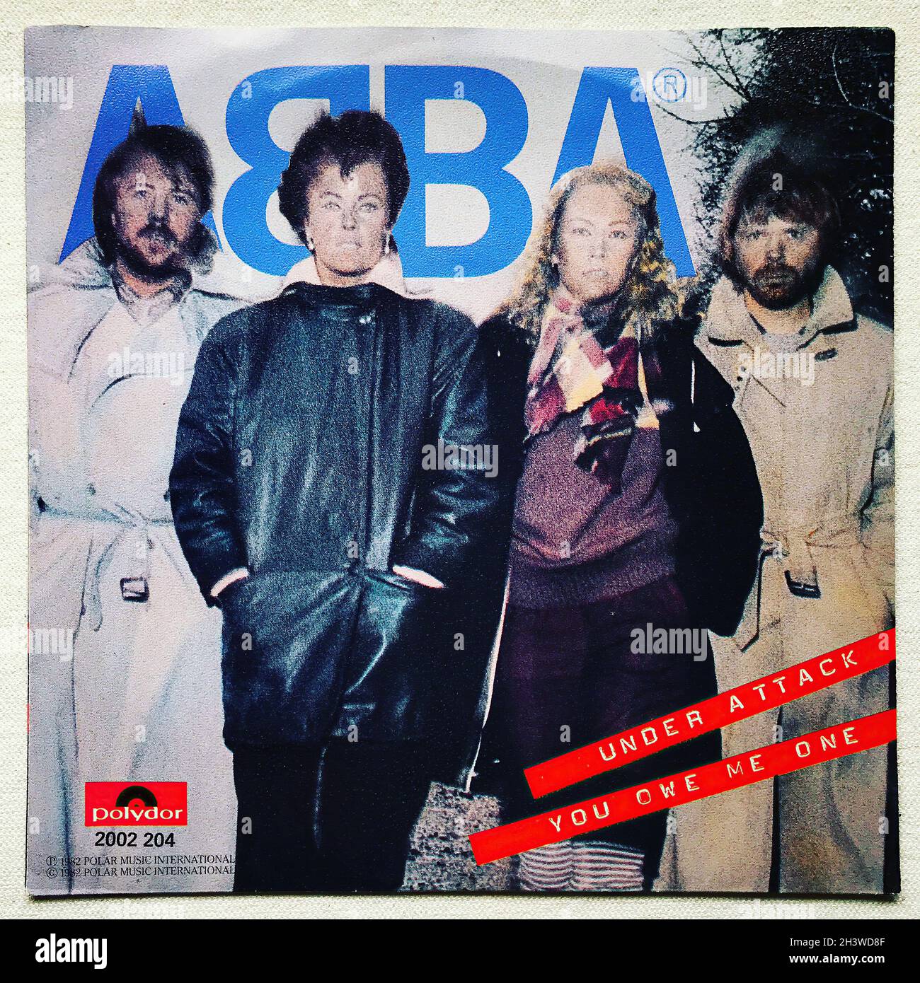 Abba - Under Attack (1982) - Original Vinyl Record Stock Photo - Alamy
