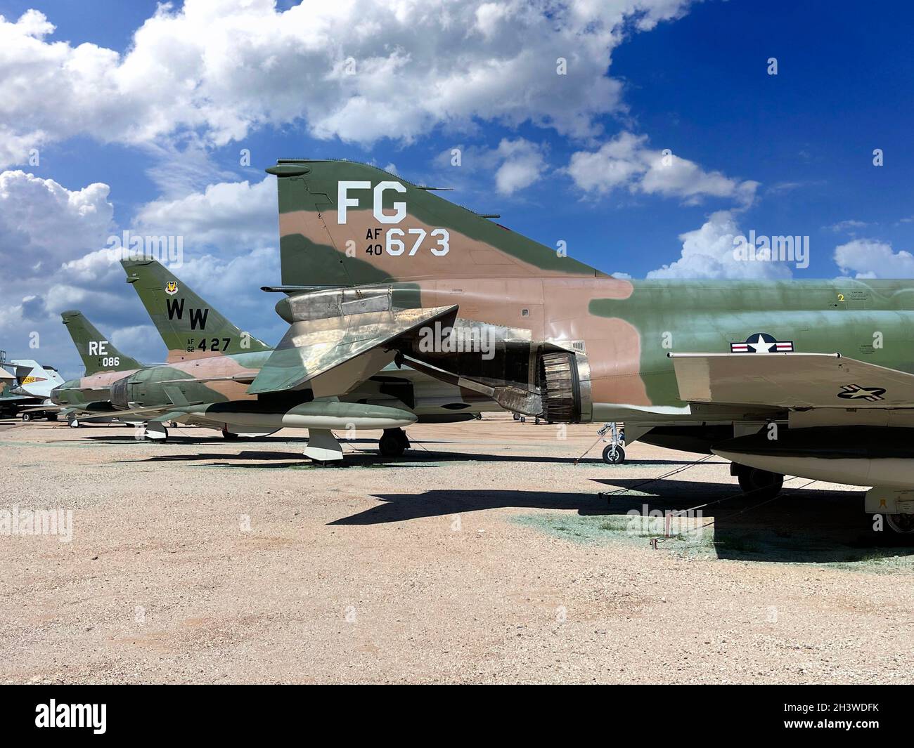 Tail tags of US aircraft from the Vietnam Era at the Pima Air and Space ...