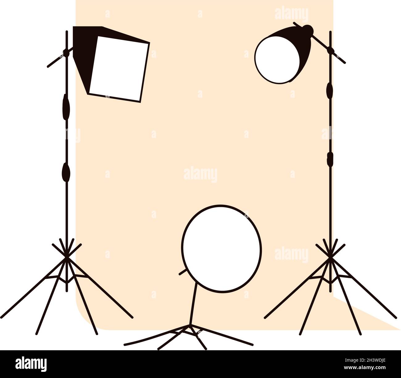 Empty stage spotlights Cut Out Stock Images & Pictures - Alamy