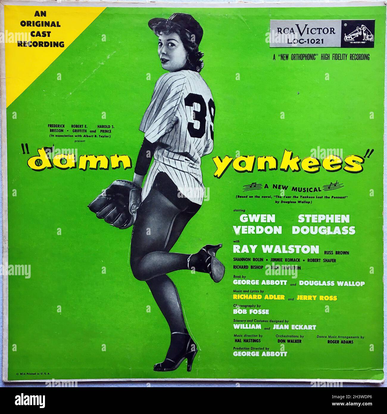 1950s Damn Yankees - Original Vintage Vinyl Lp Record Album Stock Photo ...