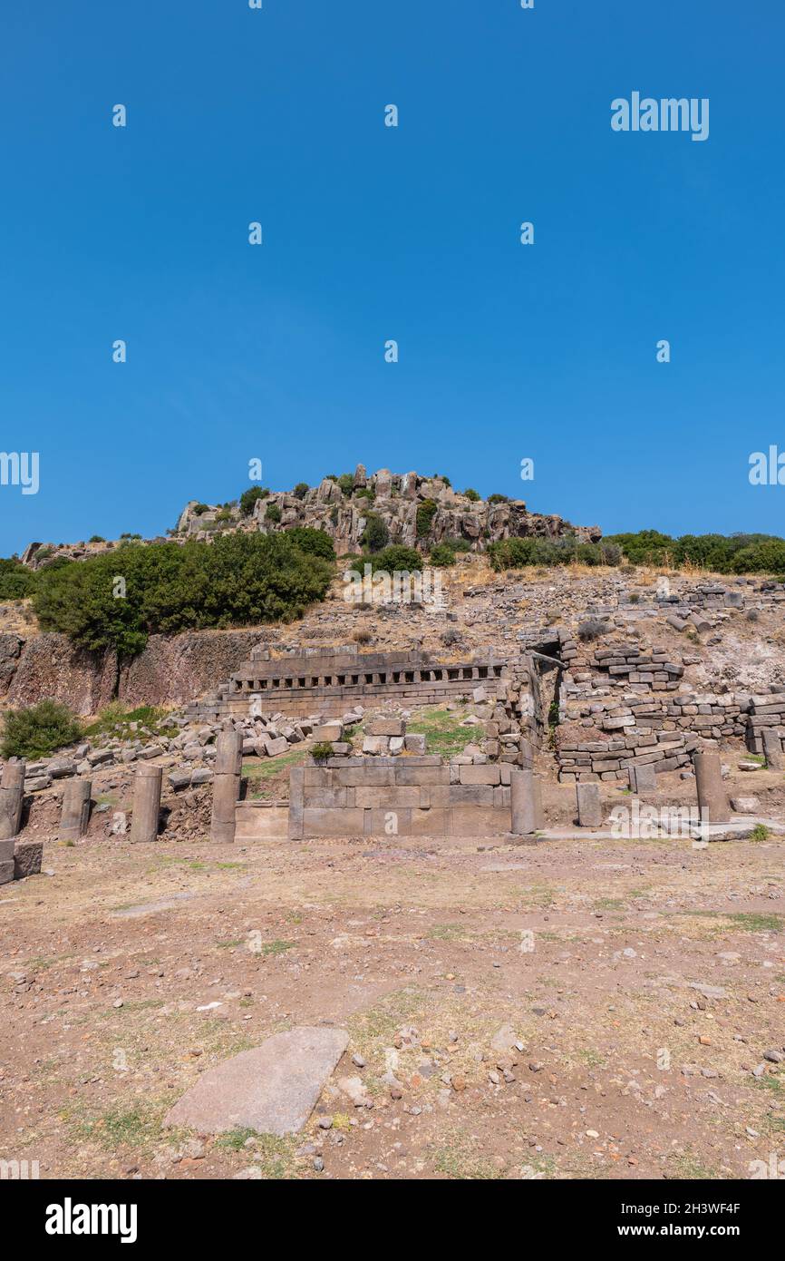 Assos, ancient Greek archeological site, today located in Behramkale ...