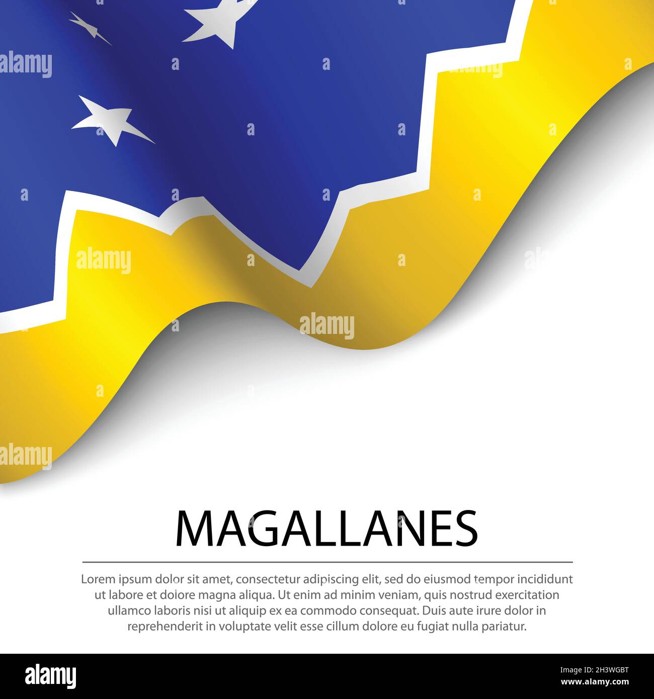 Flag of magallanes Stock Vector Images - Alamy